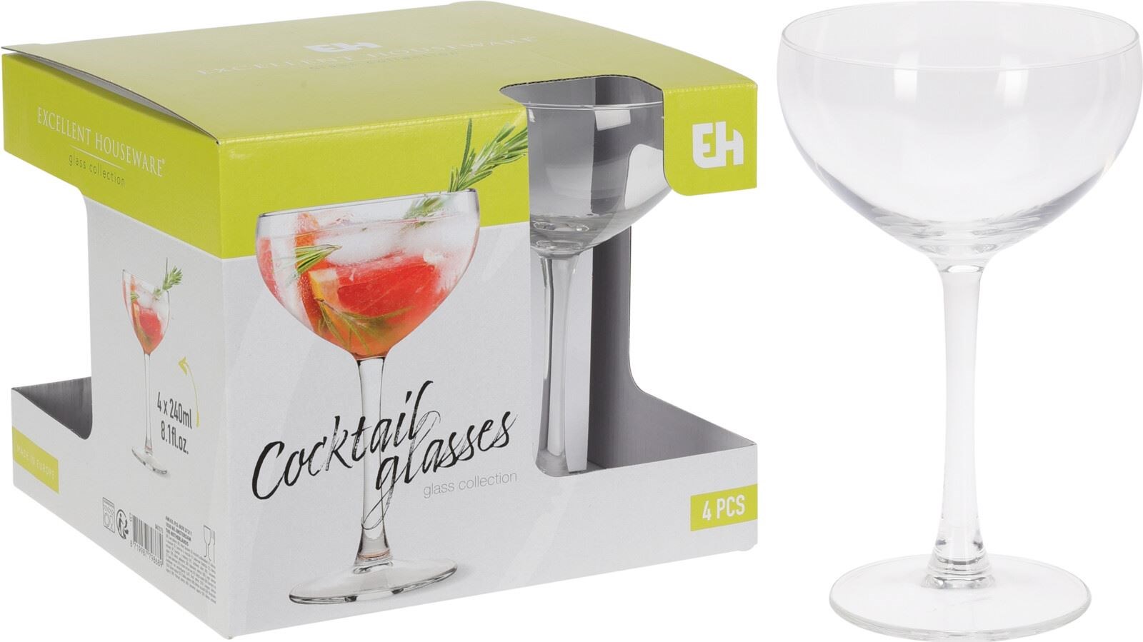 cocktailglas set (4sts) - Tuincentrum Pelckmans