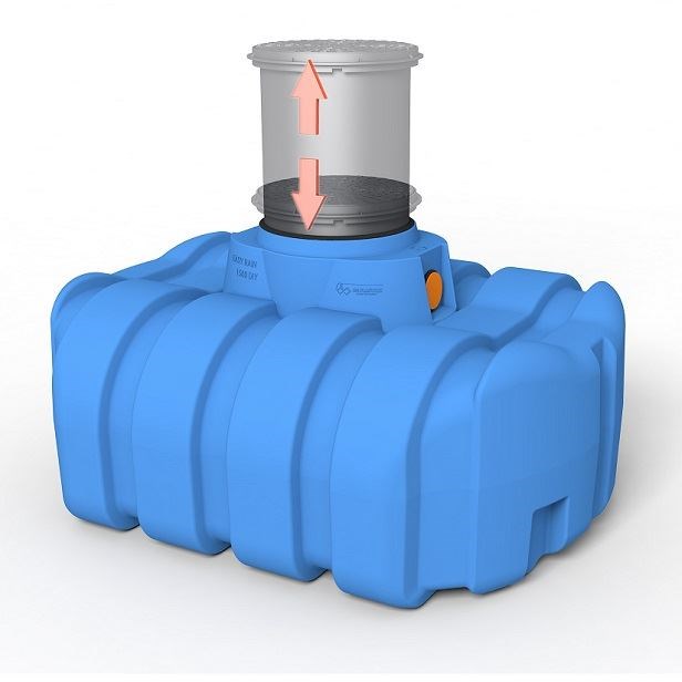 platte regenwaterput easy rain 1500 - Tuincentrum Pelckmans