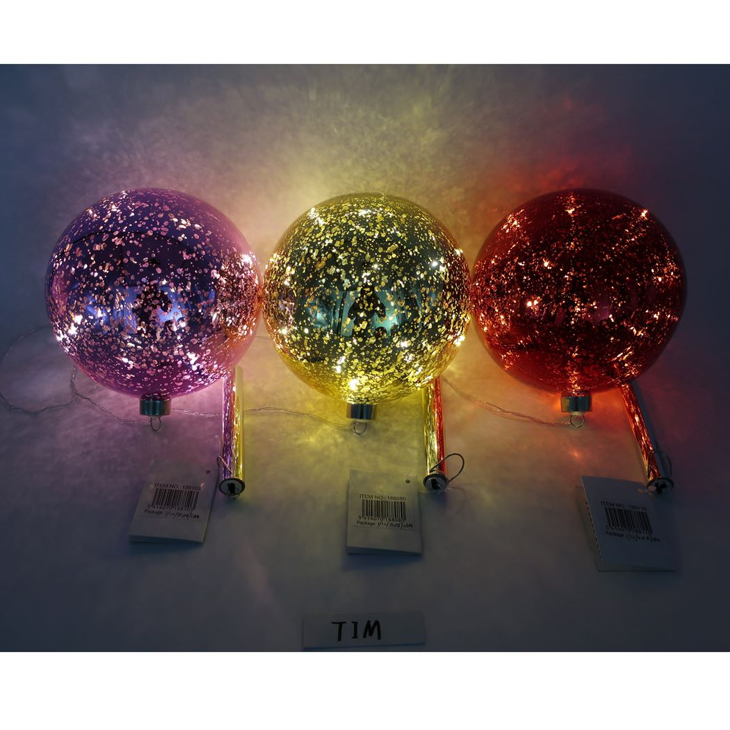 glazen bal met verlichting goud (b/o) - Tuincentrum Pelckmans