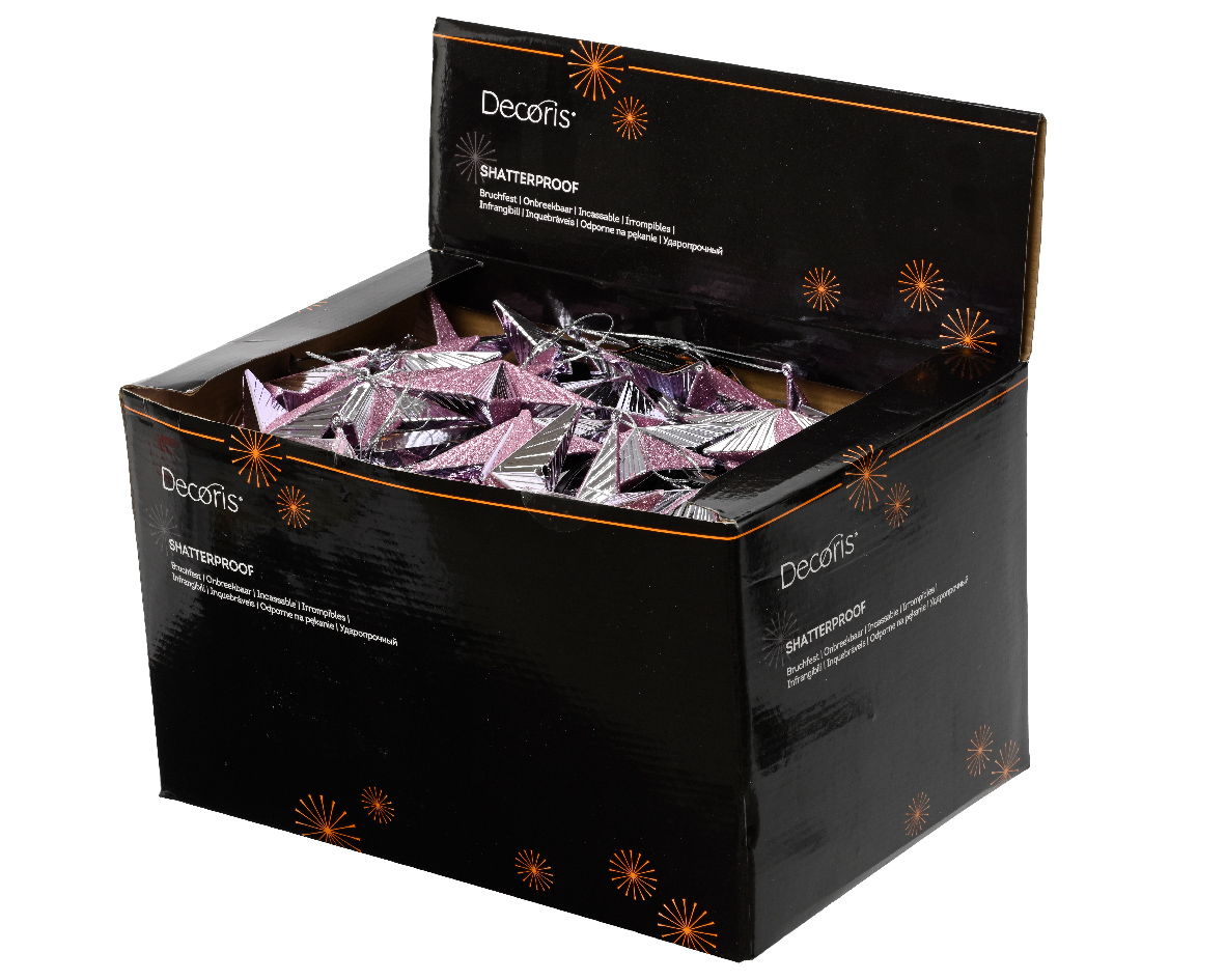 ster op draad kunststof kristal lila - Tuincentrum Pelckmans