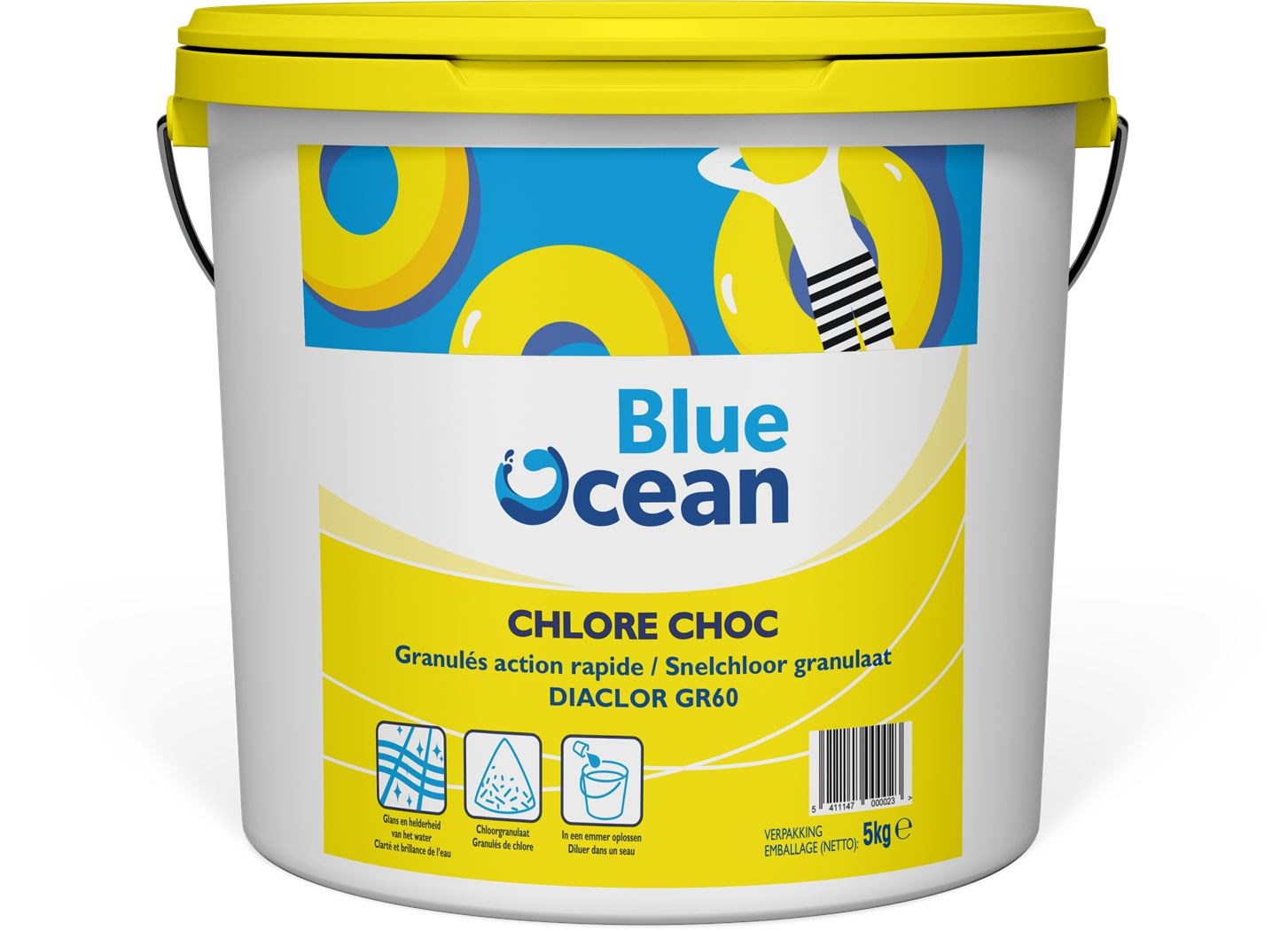 blue ocean chlor-o-chok - snelchloor granulaat - Tuincentrum Pelckmans