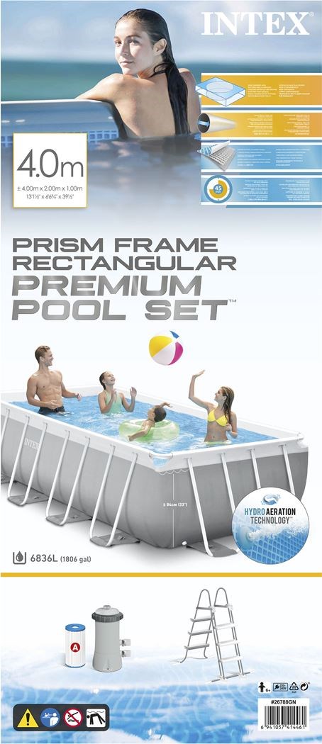 intex zwembad prism frame rectangular pool set - Tuincentrum Pelckmans