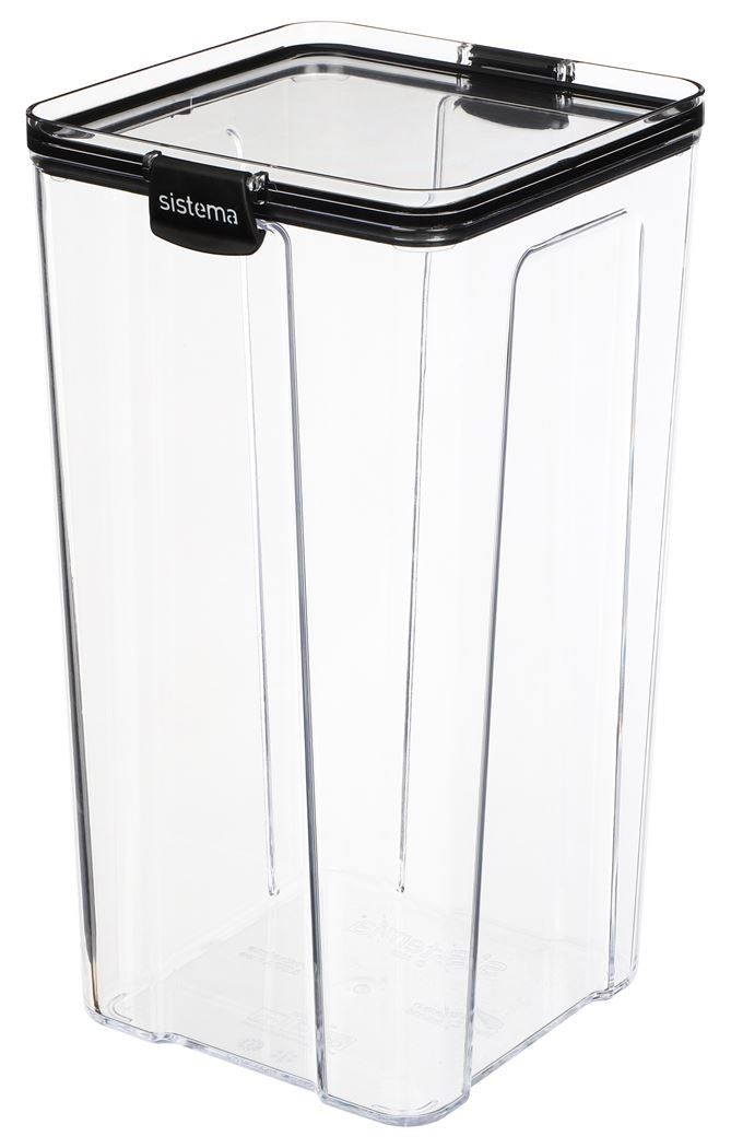 sistema ultra vierkante voorraaddoos zwart - Tuincentrum Pelckmans