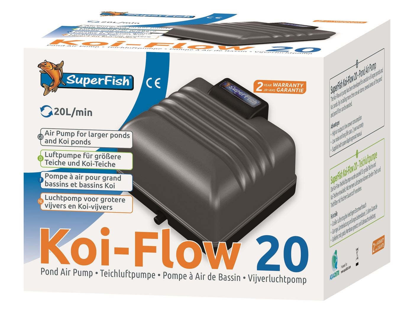 superfish beluchtingspomp koi flow 20 - Tuincentrum Pelckmans